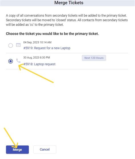 Merge Duplicate Tickets In Desk365 Desk365