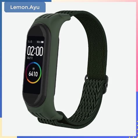 Jual Soft Nylon Fiber Stripe Strap Xiaomi Mi Band Elasticity Sports Loop Replacement
