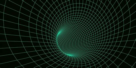 Premium Vector Wireframe Abstract Tunnel 3d Tunnel Grid Futuristic 3d