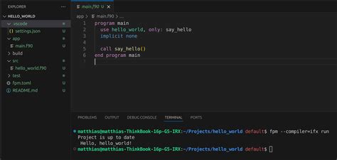 Running A Simple Fortran Program Matthias Noback
