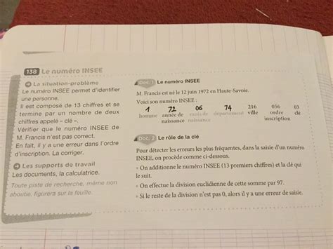 Bonsoir Je Dois Faire Cet Exercice Mais En Faisant La Division