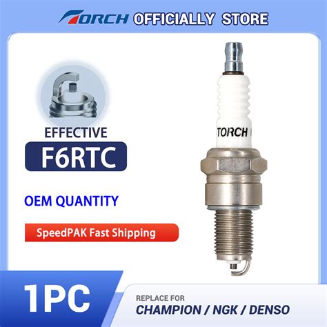 TORCH F6RTC Spark Plug Replace for NGK BPR6ES BPR6E BPR6ES11 BP6ET ...