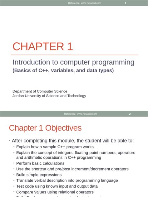 Chapter 1 1 Basics Variables Datatypes Pdf Boolean Data Type