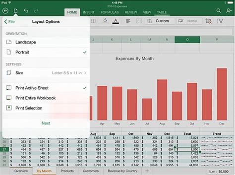 Using Office For IPad To Print Documents