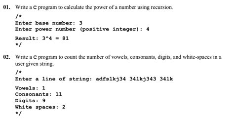 Solved Write A C Program To Calculate The Power Of A Chegg