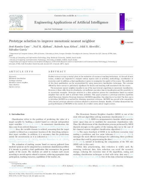 Pdf Engineering Applications Of Artificial Intelligence Prototype
