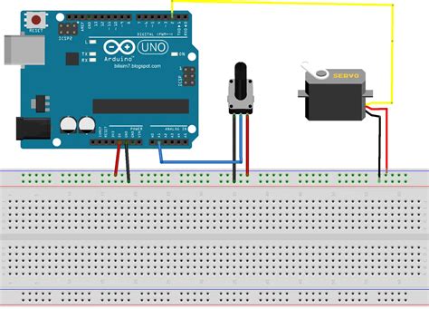 Arduino Ders 17 Potansiyometre İle Servo Motor Kontrolü
