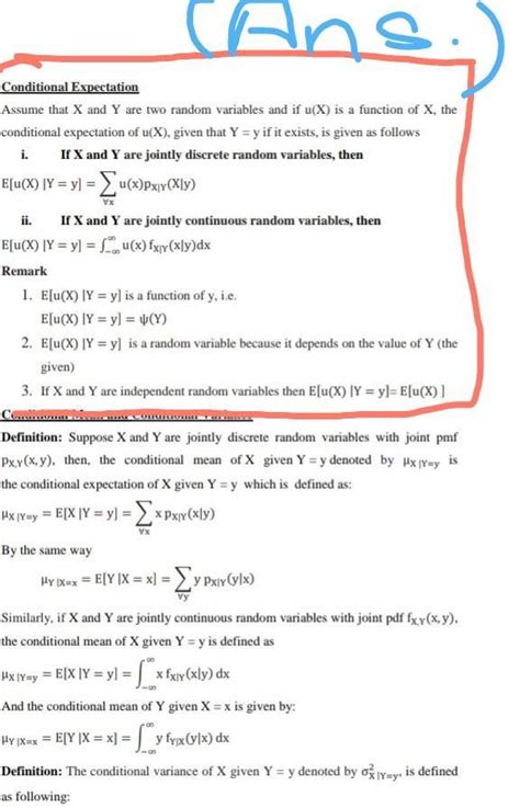 suppose x and y are jointly continuous random variables the conditional expectation ofu x