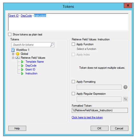 Token Editor Insert Between Tokens For Readability Laserfiche