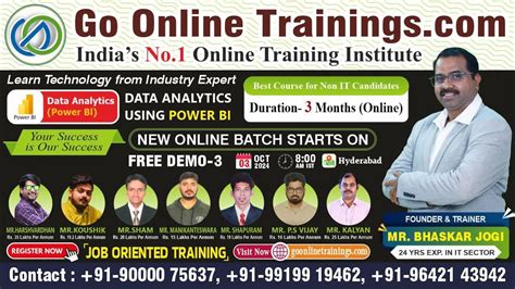 power bi demo part3 oct 3rd 2024 bhaskar jogi go online trainings