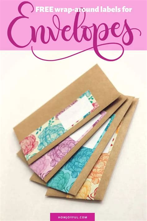 Envelope Labels For Addressing Pattern Wrap Around Labels