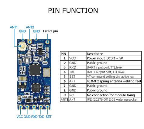 433mhz Hc 12 Wireless Serial Rf Module 1000m