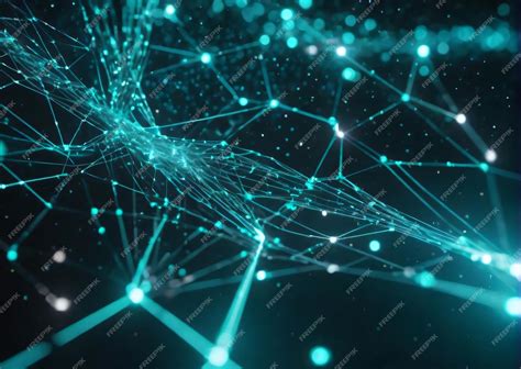 Connected Network Big Data Flow Digital Connectivity Futuristic Technology Data Visualization