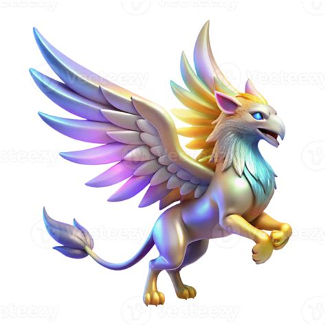 dramatic abstract luminous griffin 3d render high resolution 56561416 png