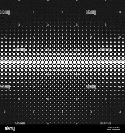 Monochrome Halftone Dot Pattern Background Abstract Geometric Vector