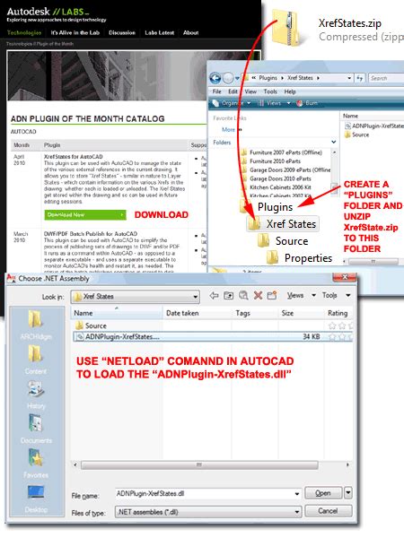 external reference states for autocad