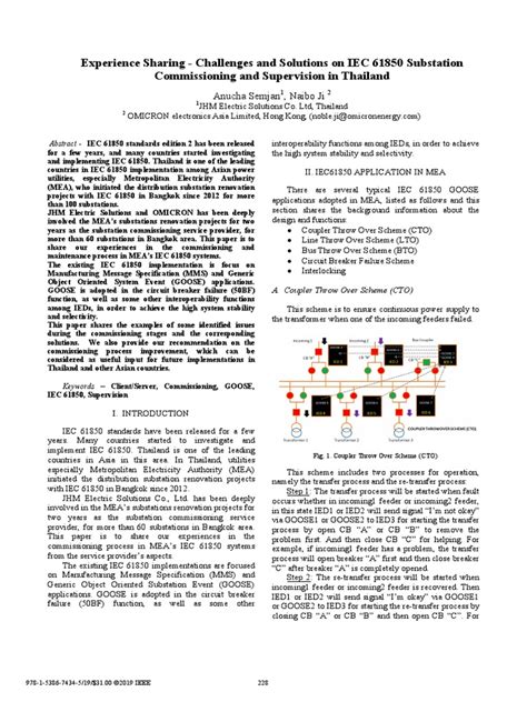 challenges iec 61850 substation commissioning pdf electrical