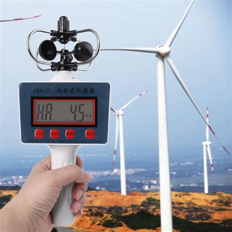 Cup Style Anemometer Wind Speed Gauge High Sensit Grandado