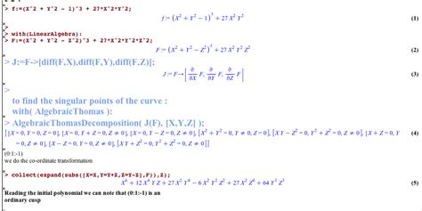 Algebraic Geometry Reading Multiplicity Of Cusps Singularity Etc