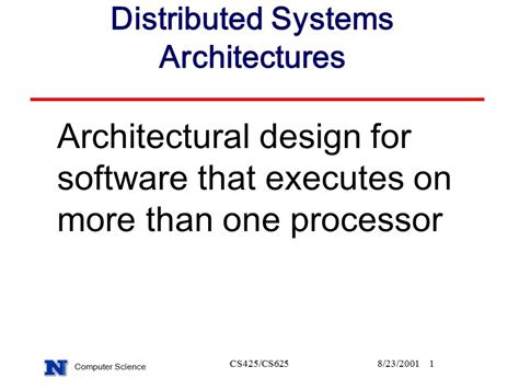 distributed systems architectures ppt video online download