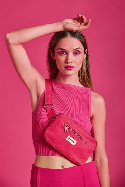Sac Banane Rectangulaire Harry Rose Fuchsia Coton Bio Hindbag