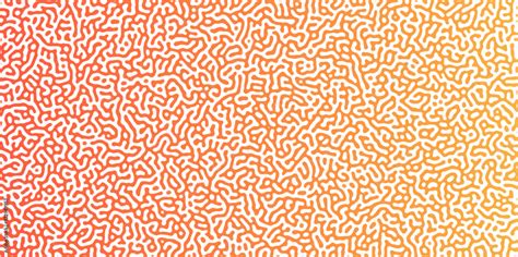 Abstract Reaction Diffusion Turing Pattern Natural Texture In Coral Orange Gradient Colour
