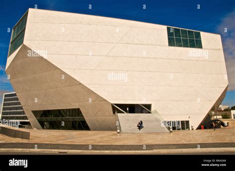Exterior Of The Casa Da Musica Concert Hall Rem Koolhaas Architect Oporto Portugal Europe