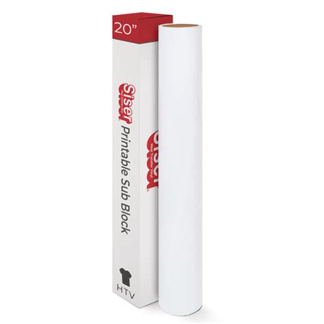 Siser Printable Sub Block Heat Transfer Vinyl Dye Migration Resistant