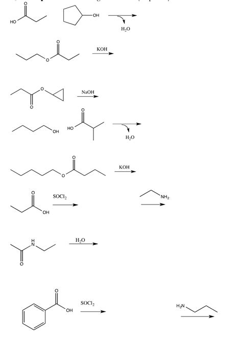 Solved Show Me The Complete Reactions For These