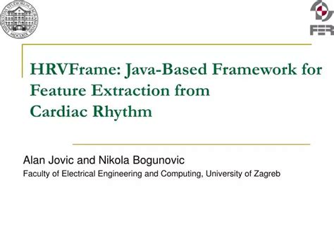 Ppt Hrvframe Java Based Framework For Feature Extraction From Cardiac Rhythm Powerpoint