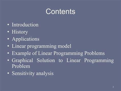 linear programming pptx technology and computing