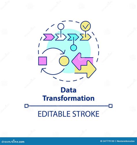 Data Transformation Icon Data Mapping Icon Data Normalization Symbol