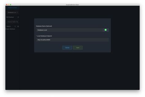 table not showing on dynamodb local · issue 53 · arattian dynamodb gui