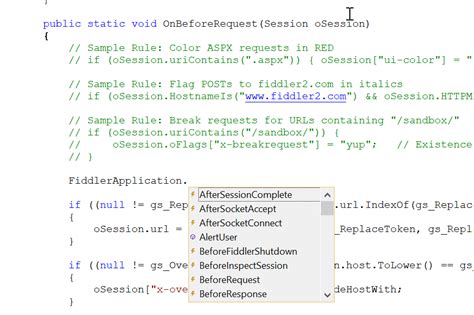 C Scripteditor Where Is Intellisense In Fiddler Telerik Forums