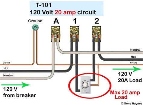 365 Day Timer With Override Switch Diagram Intermatic T101 T