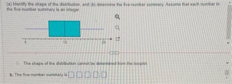 Solved Identify The Shape Of The Distribution And B Determine