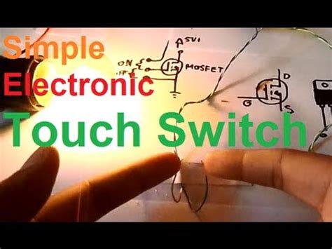 How To Make A Simple Touch Switch Circuit YouTube