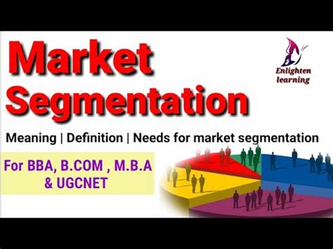 Market Segmentation Meaning Definition And Need For Market