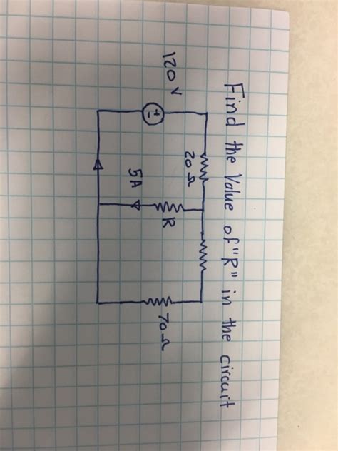 Solved Find The Value Of R In The Circuit Chegg
