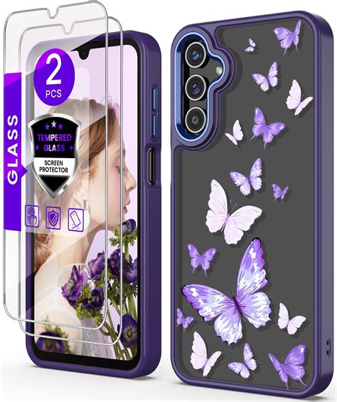 Amazon Com Caiyunl For Samsung Galaxy A G Case With Screen Protector Women Girls Glitter