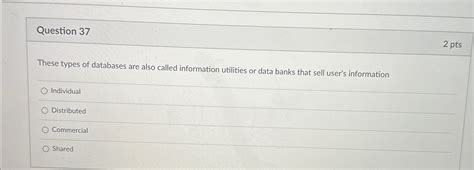 solved question 372 ﻿ptsthese types of databases are also