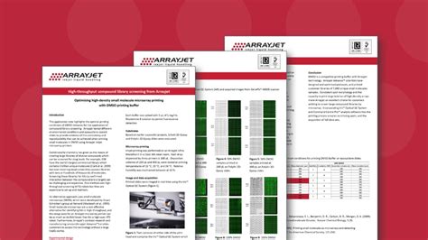 arrayjet on linkedin small molecule microarray compound library screening