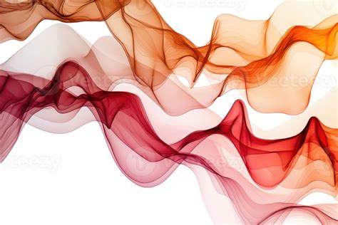 Colorful Abstract Wave Pattern With Flowing Lines And Gradient Shades Of Red And Orange Modern