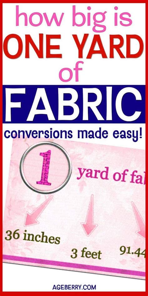 Best 13 How Big Is A Yard Of Fabric Plus Yardage Conversion Chart Artofit