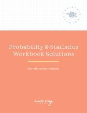 Workbook Discrete Random Variables Solutions Pdf Discrete Random Variables DISCRETE