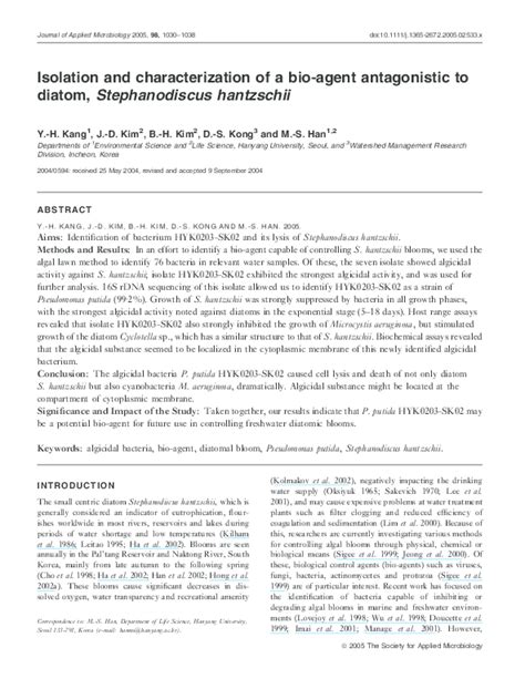 Pdf Isolation And Characterization Of A Bio Agent Antagonistic To