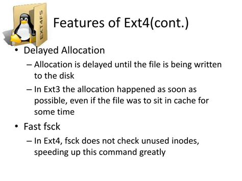 Ppt Ext4 Linux Filesystem Powerpoint Presentation Free Download Id1580756