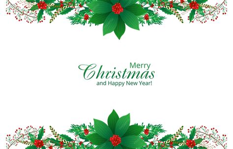 Fondo Hermoso De La Tarjeta De Navidad De Los Ornamentos Vector Gratis