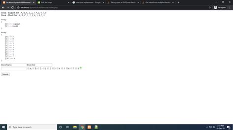 Javascript Taking Input In Php From Checkbox In Loop Stack Overflow