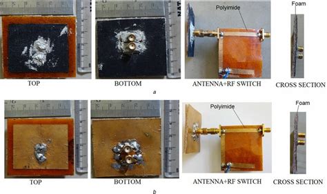 Prototype Of The Antennas A Graphene Based B Copper Based